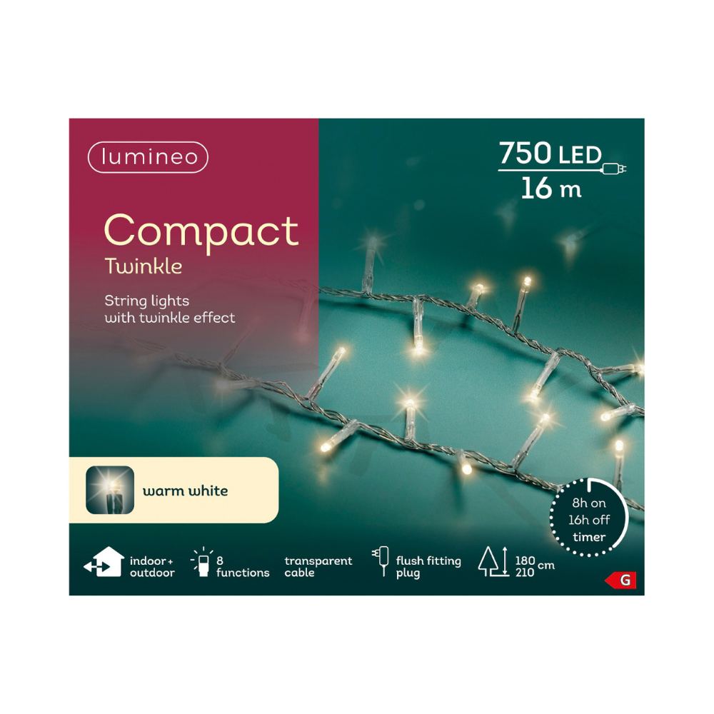 Lumineo Compact 750 Warm White Twinkle Lights | Newbank Garden Centre