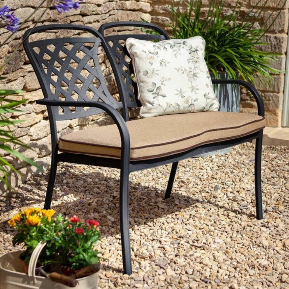 Hartman Berkeley High Back Bench Bronze — Newbank Garden Centre