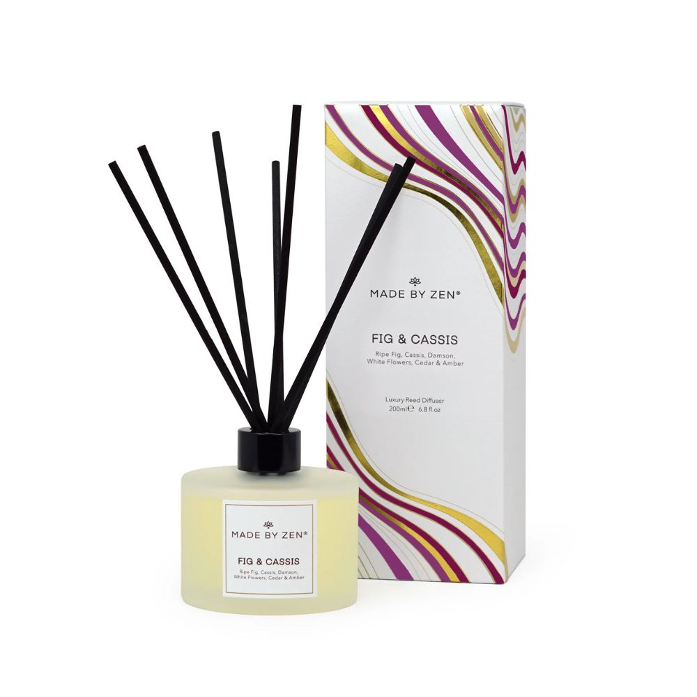 Made By Zen Fig And Cassis Reed Diffuser 200ml — Newbank Garden Centre