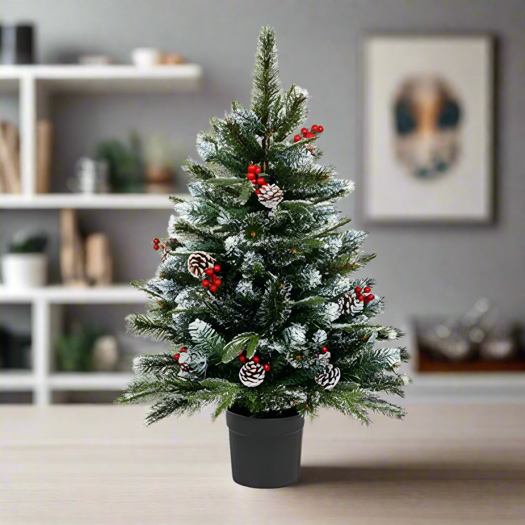 Premier 90cm New Jersey Spruce Mini Christmas Tree — Newbank Garden Centre