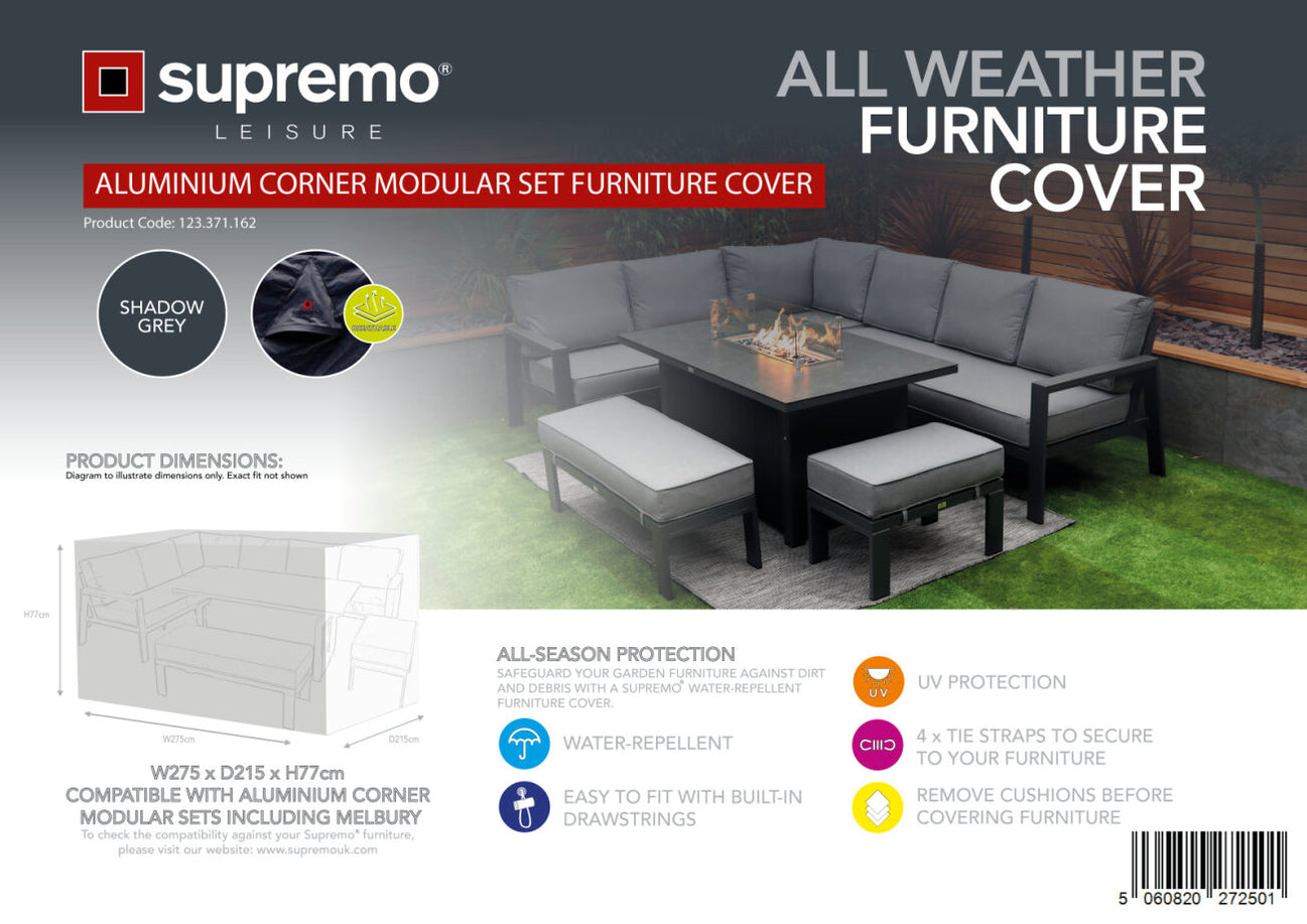 Supremo Aluminium Corner Set Furniture Cover — Newbank Garden Centre