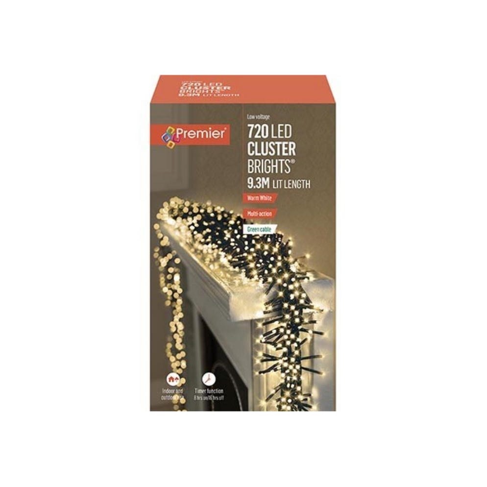 Premier LED Cluster Lights Warm White — Newbank Garden Centre